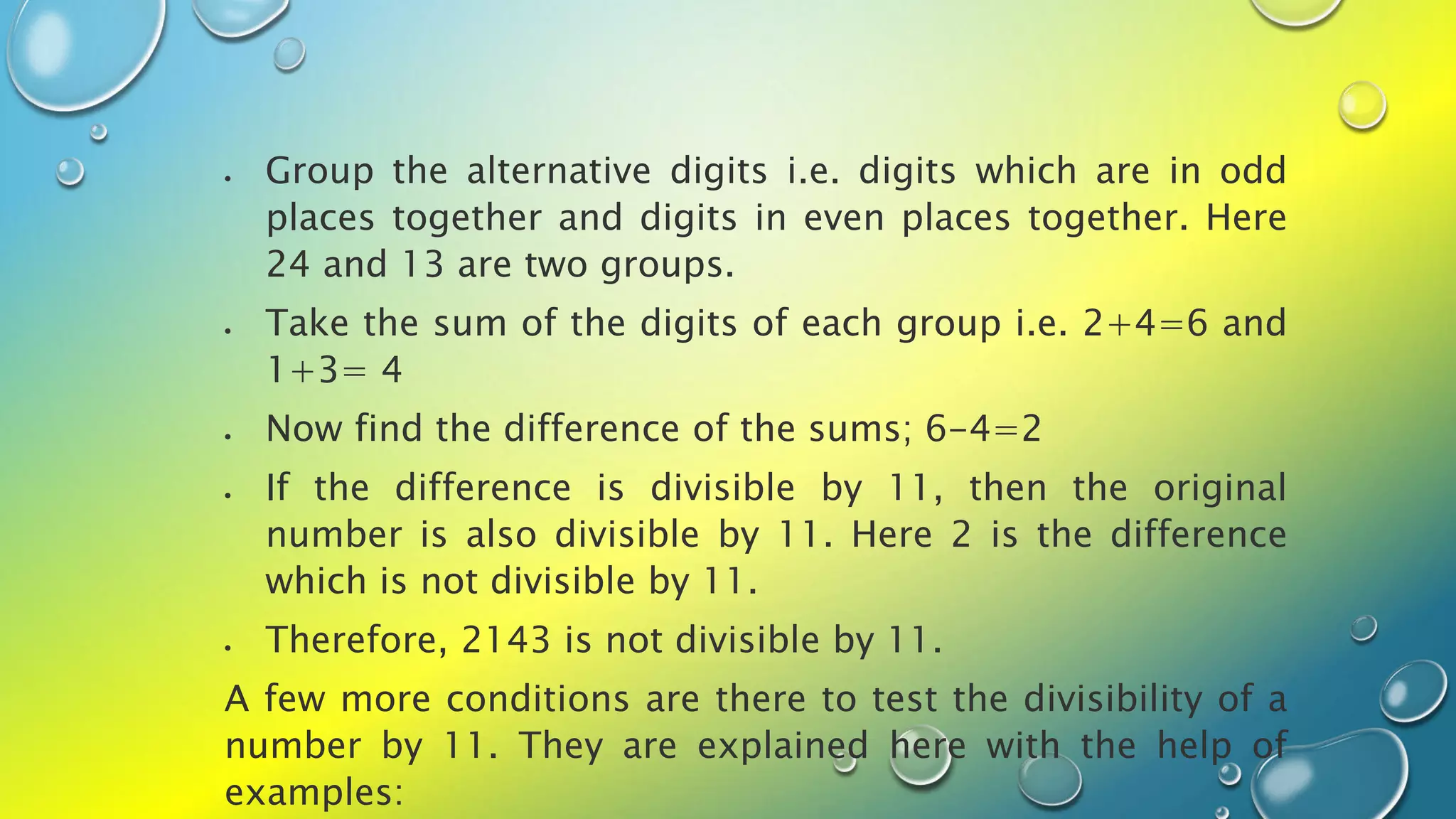 Lesson 9 divisibility rules | PPTX