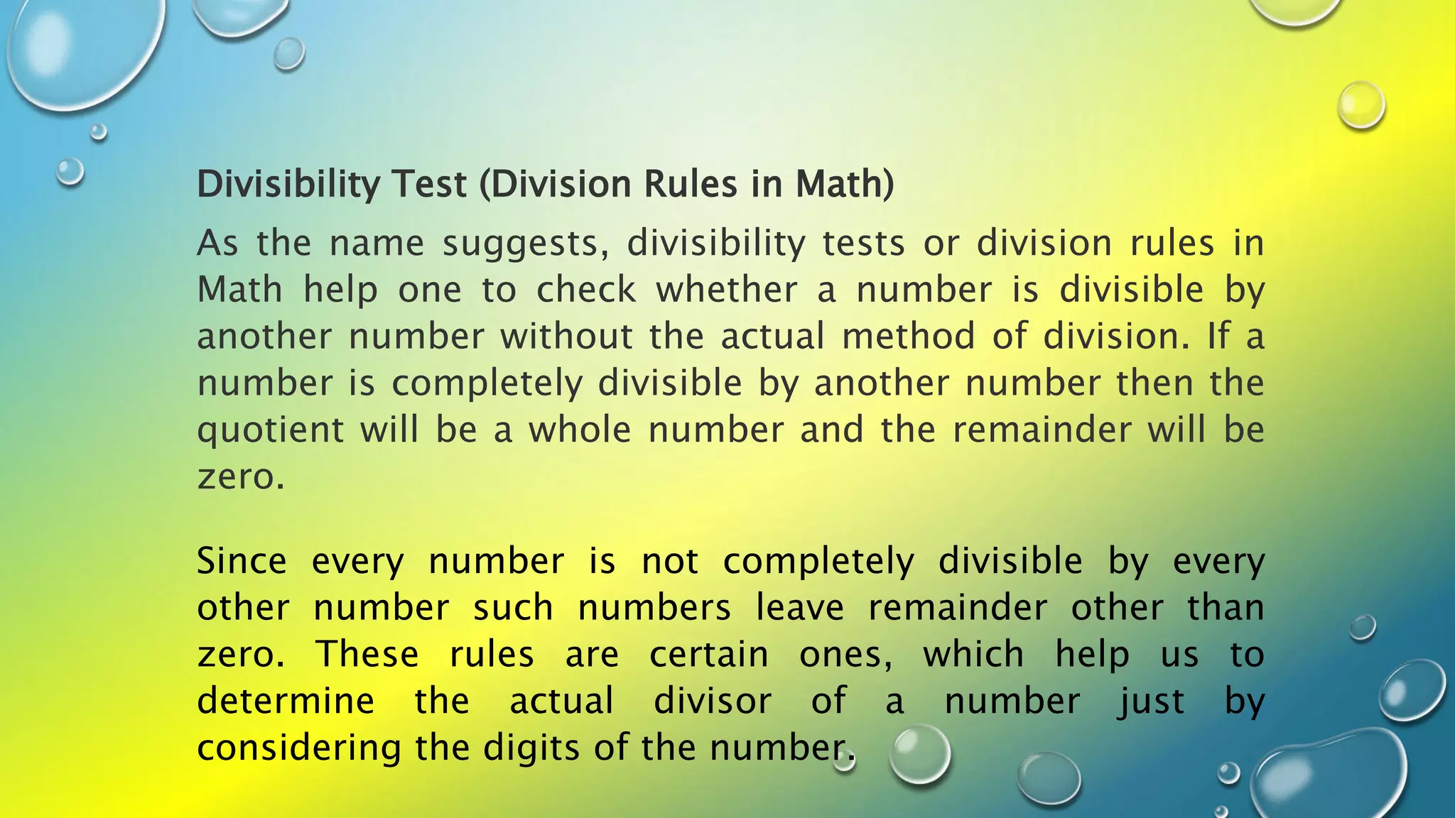 Lesson 9 divisibility rules | PPTX