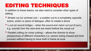 AS Media G321 Scene Analysis - Editing | PPTX