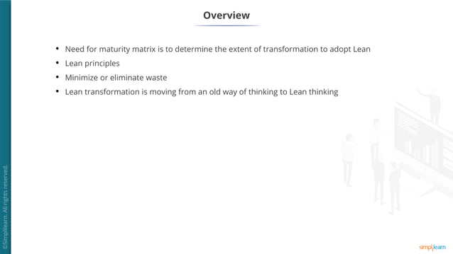 Lesson 9 - Lean Maturity Matrix | PDF