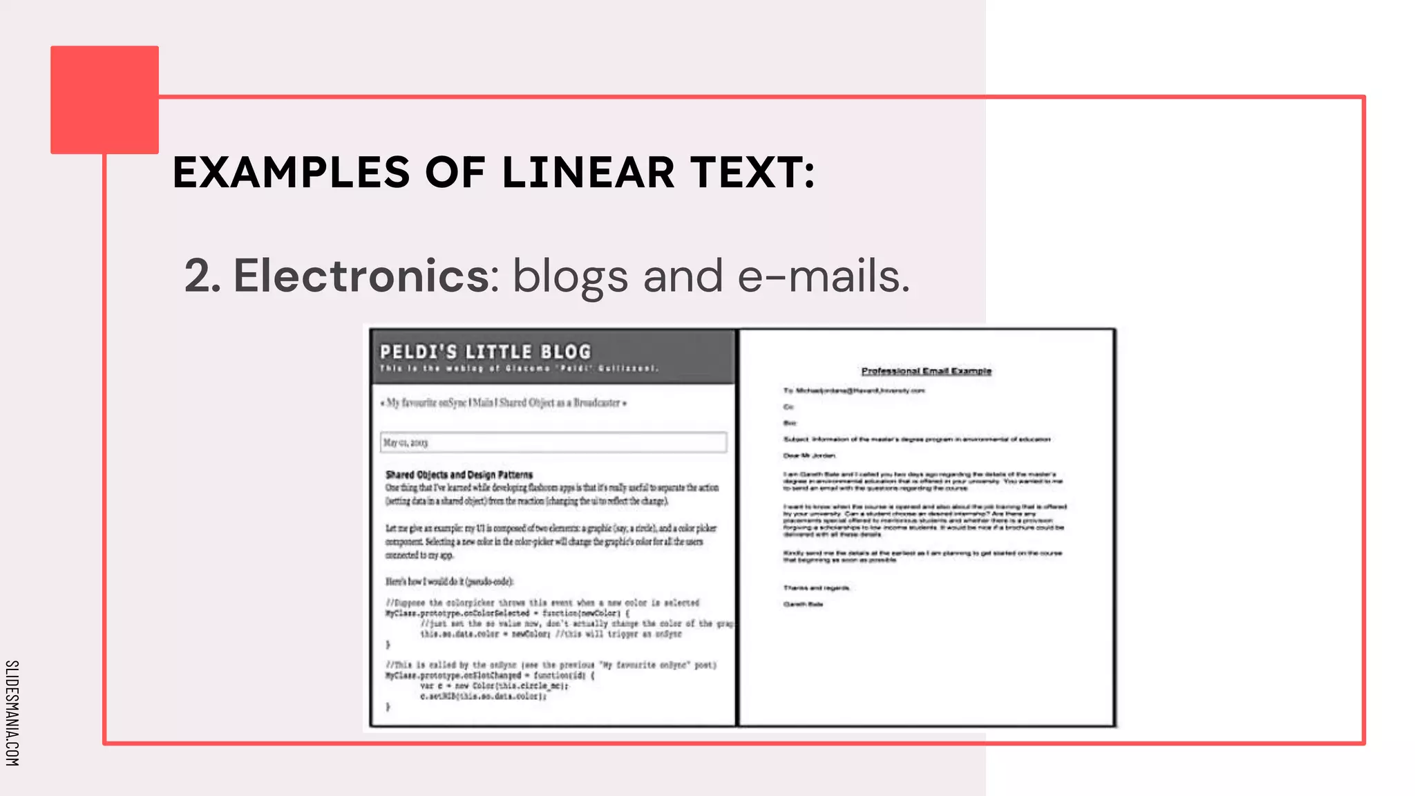 Lesson 9 Linear And Non Linear Textspptx Databases Computer Software And Applications