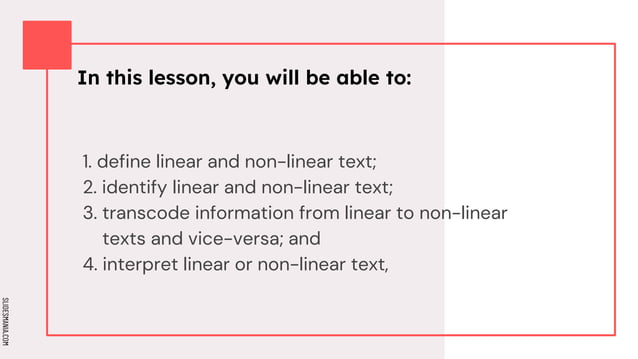 Lesson 9 Linear And Non Linear Textspptx Databases Computer Software And Applications