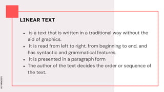 LESSON 9-LINEAR AND NON-LINEAR TEXTS.pptx