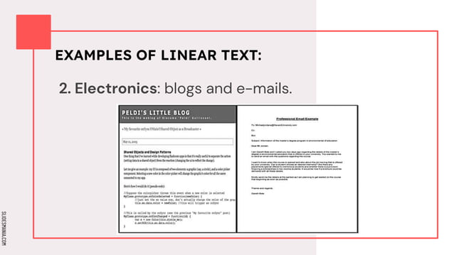 LESSON 9-LINEAR AND NON-LINEAR TEXTS.pptx | Databases | Computer ...