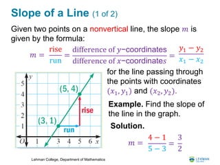 Lesson 9: Linear Relations and Lines | PPTX