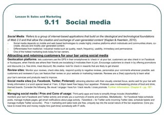 Lesson 9 - Marketing and Sales (revised ...