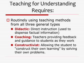 Lesson # 9-Less Teaching More Learning | PPTX | Educational Assessment ...