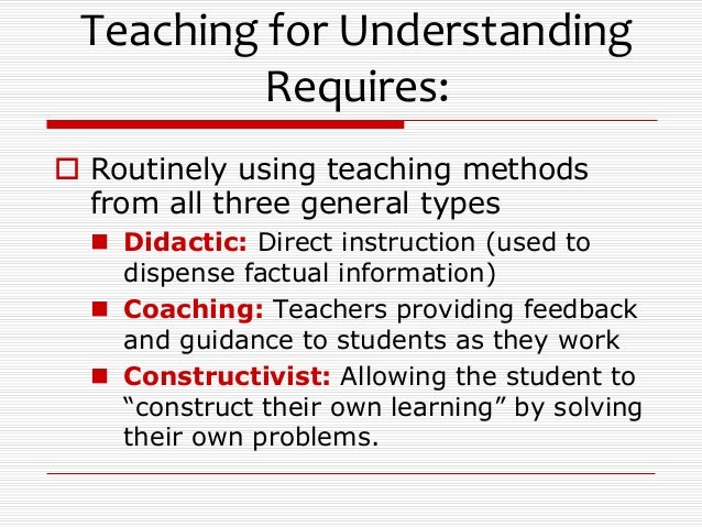 Lesson # 9-Less Teaching More Learning