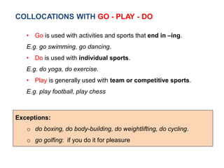 Lesson 9 popular sports | PPT