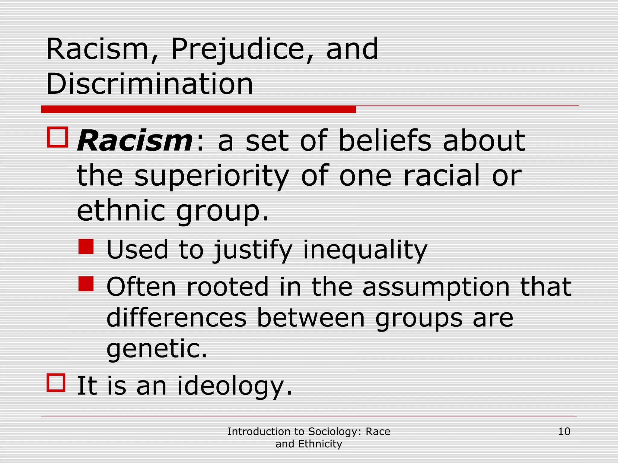 Race and ethnicity - Robert Wonser | PPT