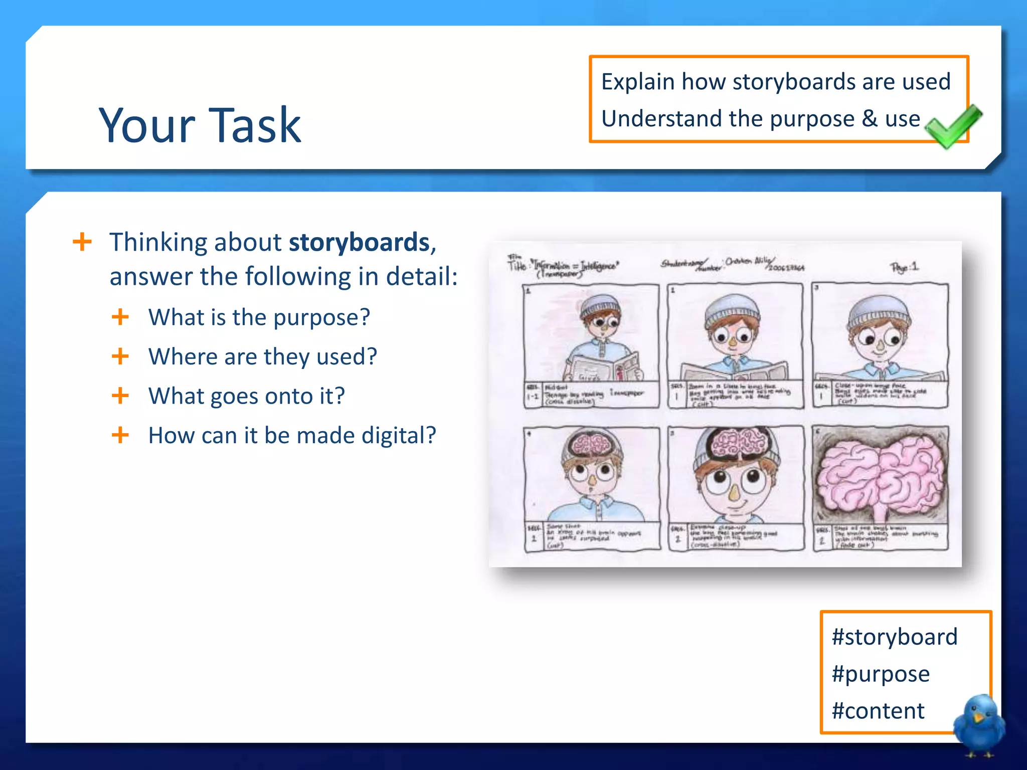 LO1 - Lesson 9 - Storyboard | PPTX