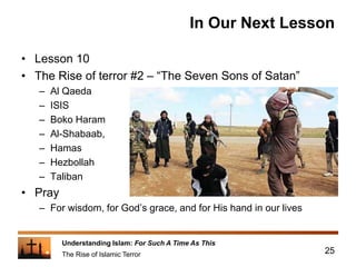 Lesson 9 The Rise of Islamic Terror | PPTX
