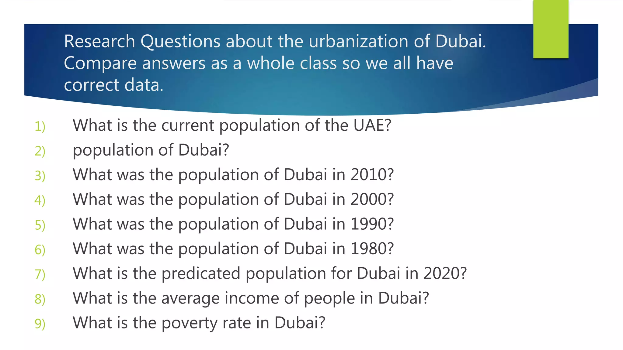 Lesson 9 Urbanization- population graph | PPT