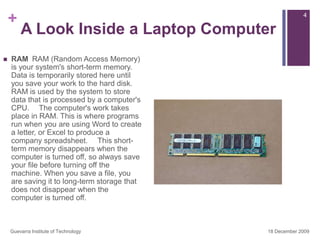 Lesson 9 What Is Inside The Laptop Computer | PPT