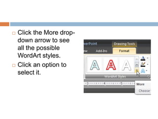 Lesson 9 word and arts shapes | PPTX