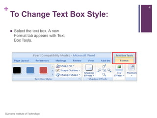 Lesson 9 working with text boxes | PPT