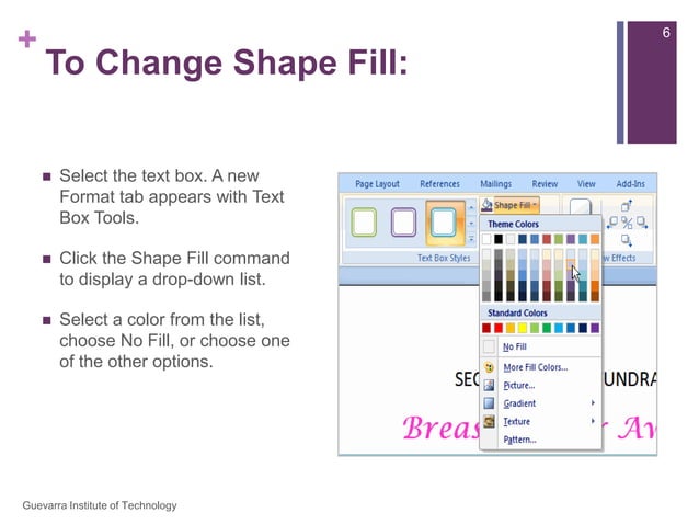 Lesson 9 working with text boxes | PPT