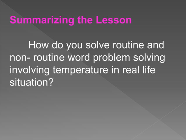 Lesson 96 identifying routine and non-routine problem solving of ...