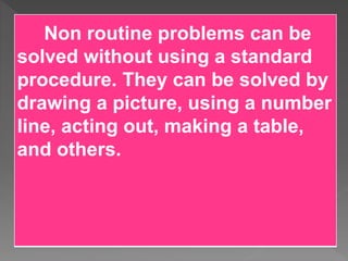 Lesson 96 identifying routine and non-routine problem solving of temperature | PPTX