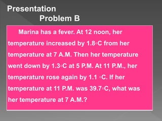 Lesson 96 identifying routine and non-routine problem solving of temperature | PPTX