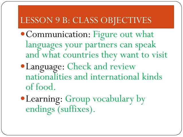 Lesson 9b | PPT