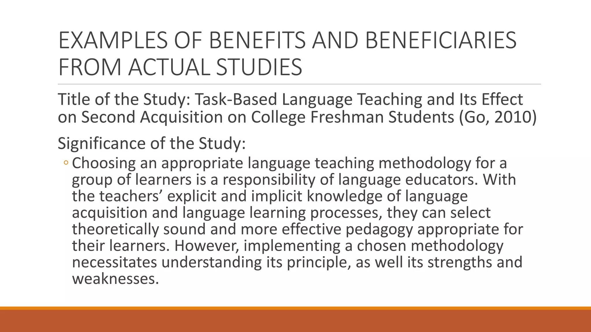 Lesson 9 citing benefits and beneficiaries of research study | PPTX ...