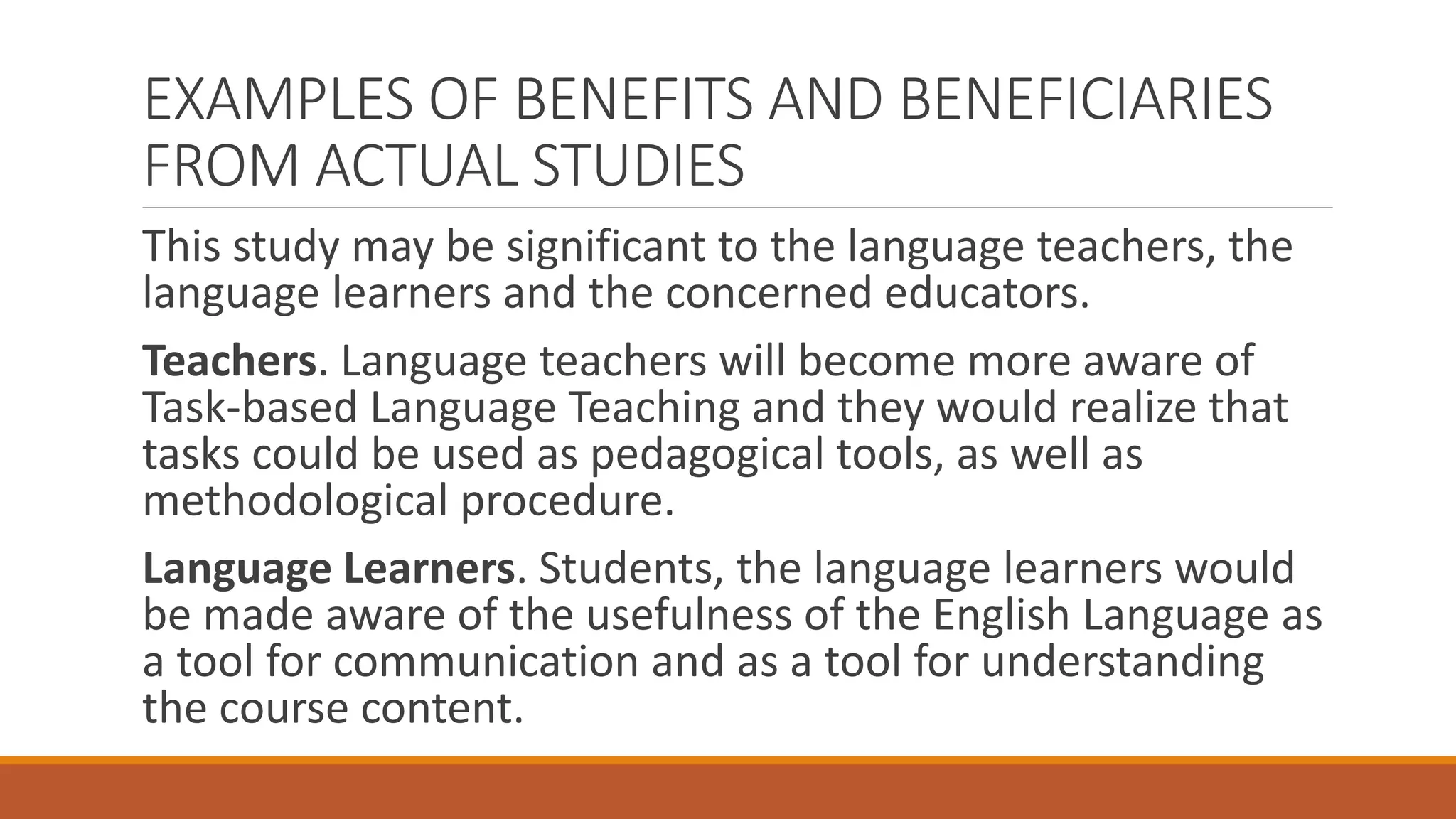 Lesson 9 citing benefits and beneficiaries of research study | PPTX