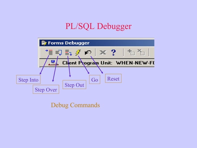 Oracle Forms: create debug triggers | PPT