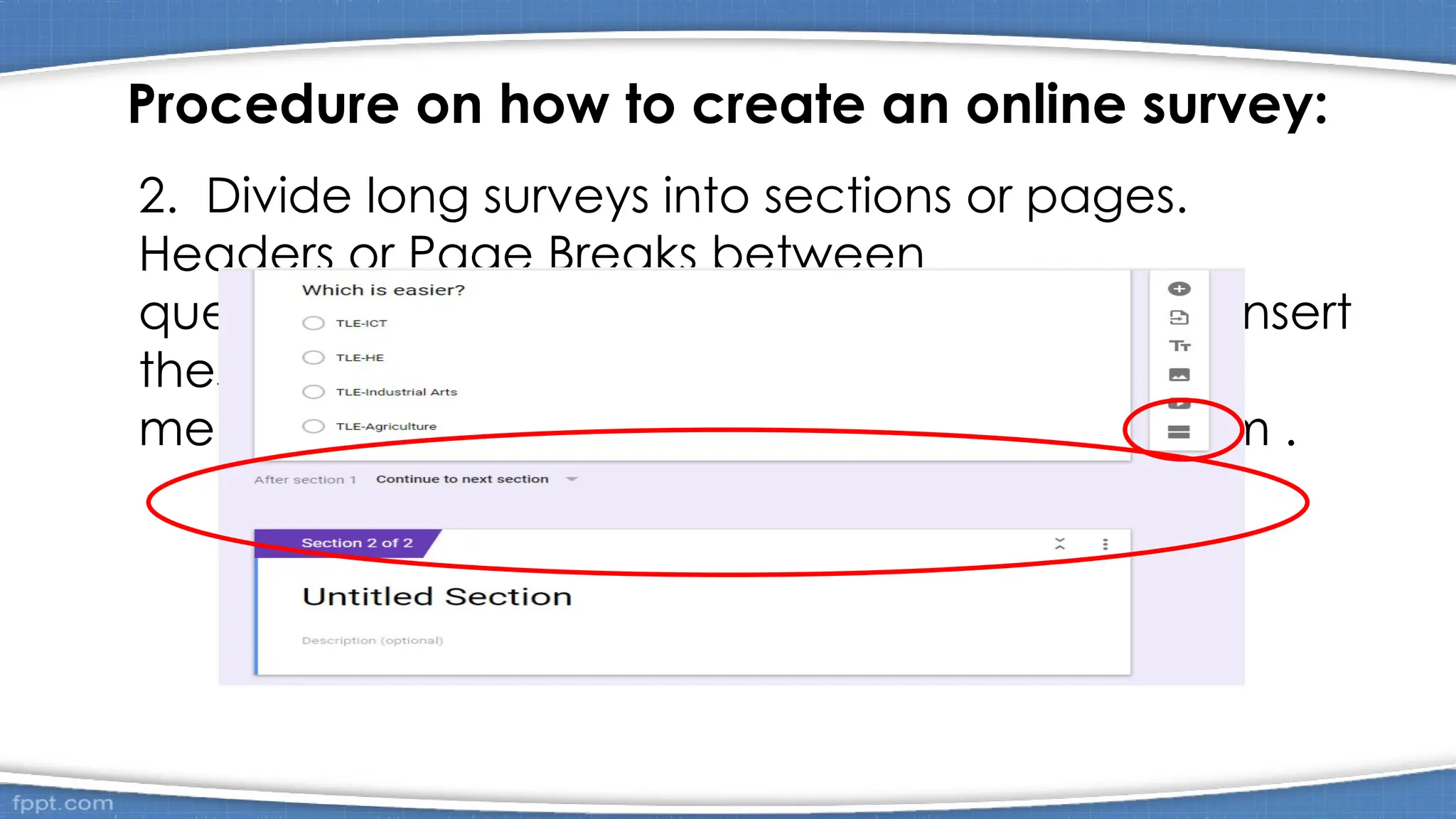 Lesson 9 Creating an Online Survey Form..pptx | Internet for Beginners ...