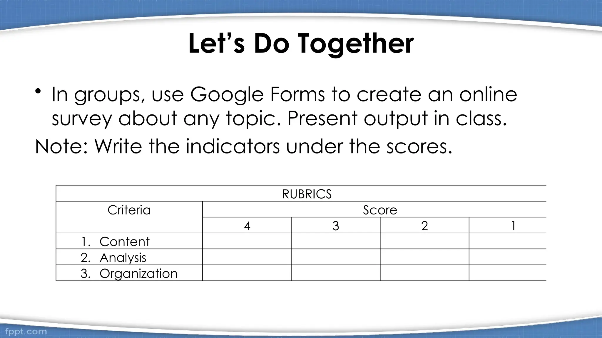 Lesson 9 Creating an Online Survey Form..pptx | Internet for Beginners ...