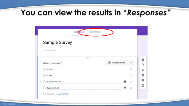 Lesson 9 Creating an Online Survey Form..pptx | Internet for Beginners ...
