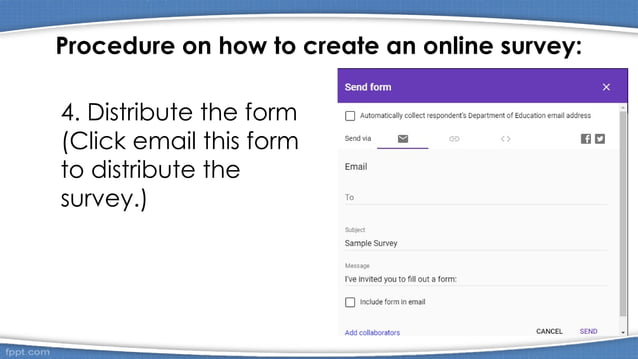 Lesson 9 Creating an Online Survey Form..pptx | Internet for Beginners ...