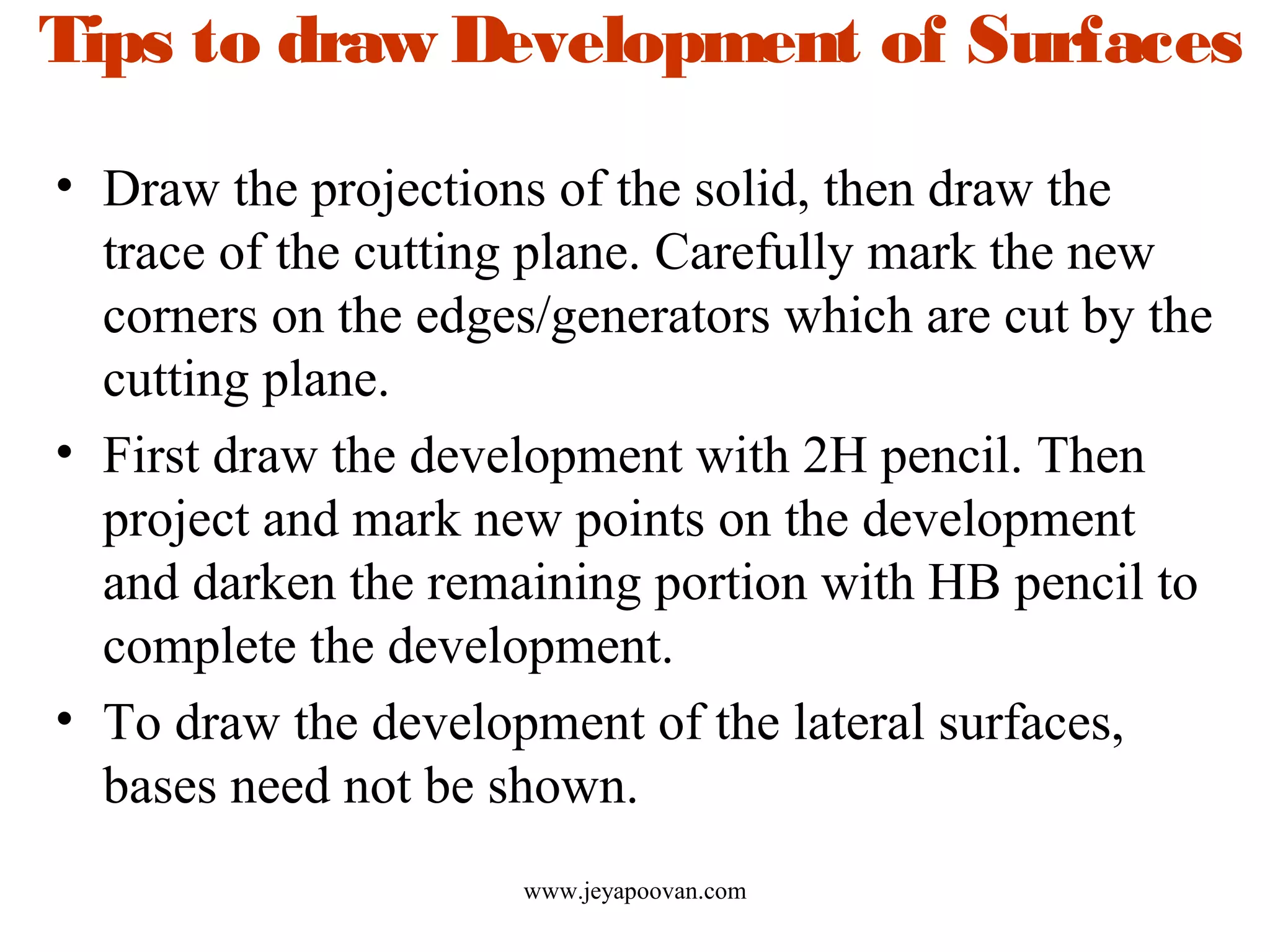 Lesson 9 Development of surfaces - Part I | PPT