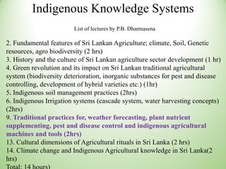 Lesson 9 of Indigenous Knowledge Systems Part 1 | PDF