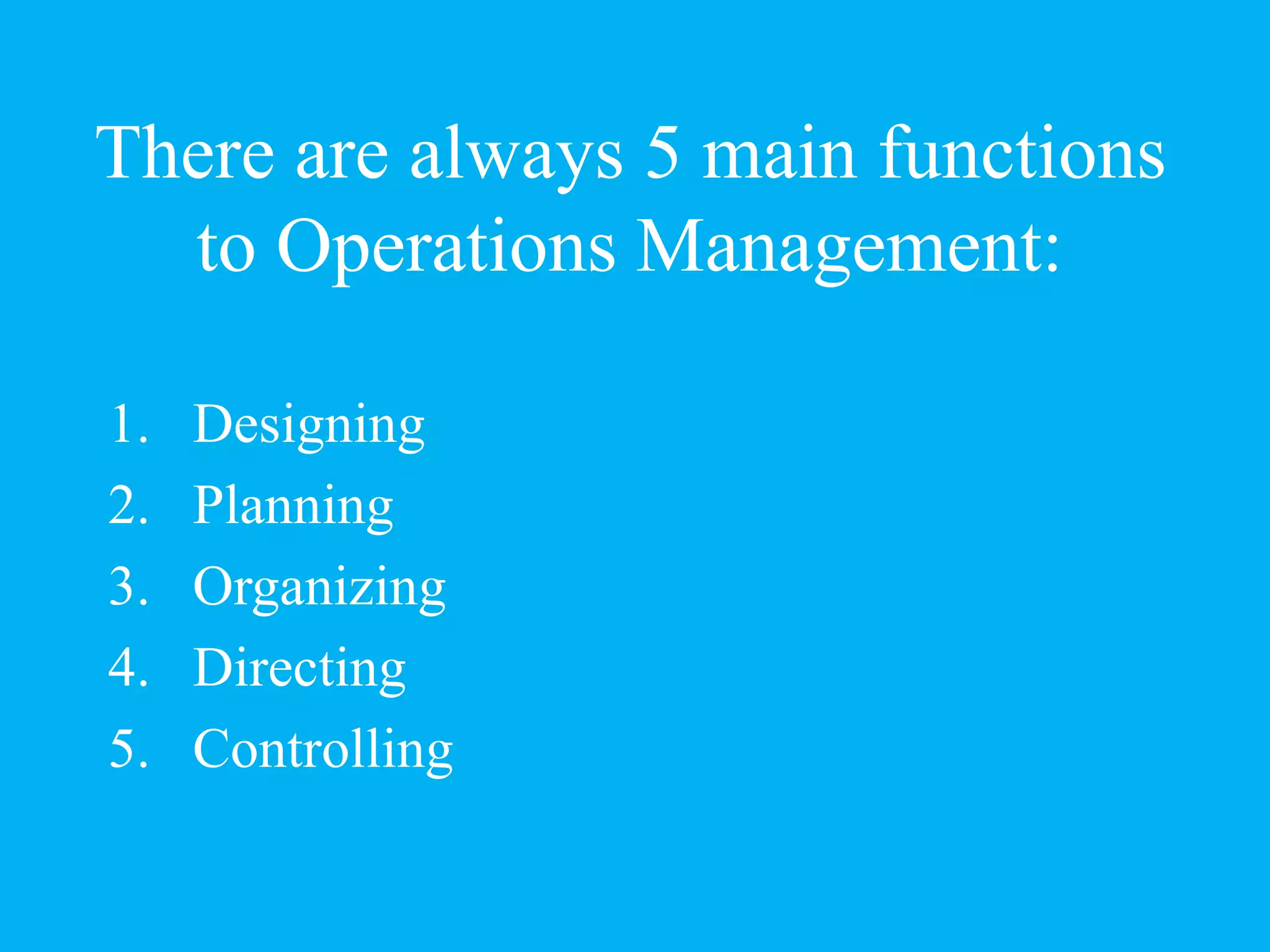 Operations Management Training Course - Lesson 9 - Business Basics Part ...