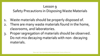 Lesson 9 safety precautions | PPTX