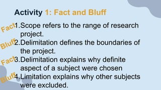 Practical Research 1 Lesson 9 Scope and delimitation.pptx