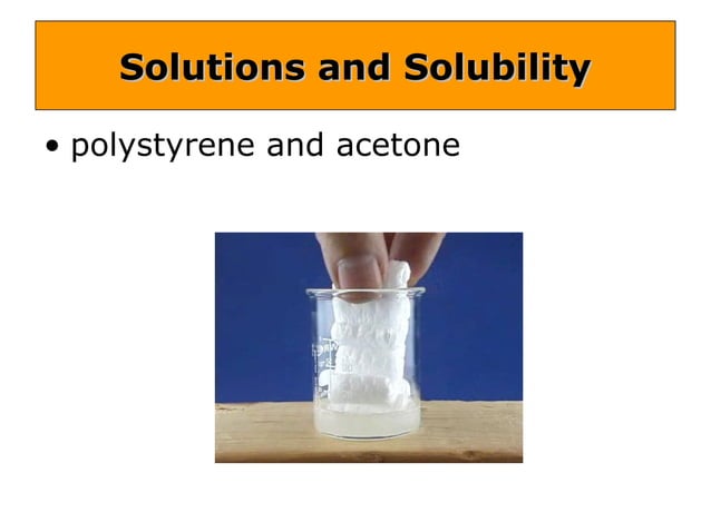 Lesson 9 solutions and solubility | PPT