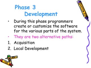 Lesson 9 system develpment life cycle | PPT