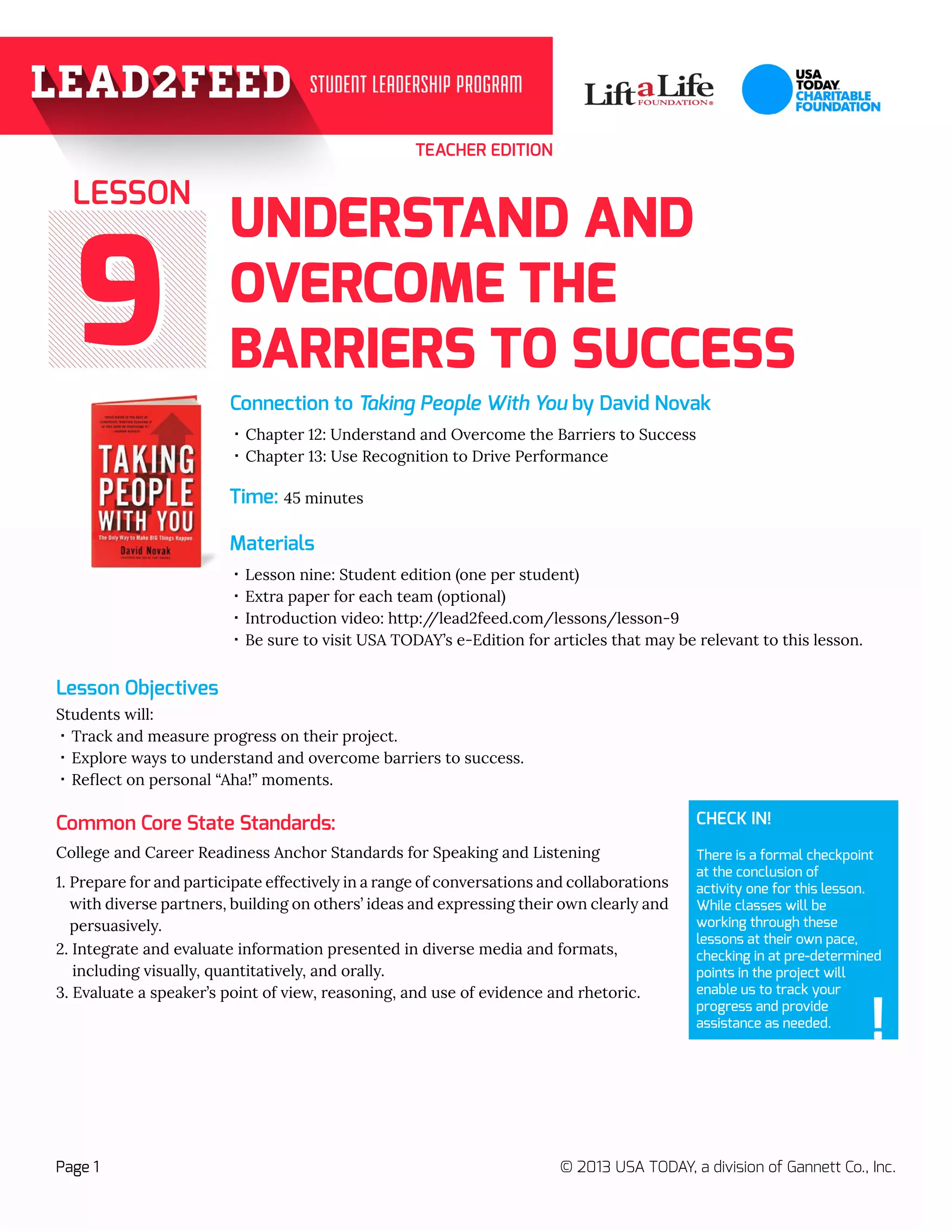 Lesson 9: Teacher Edition | PDF