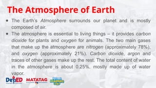 Lesson 9 The Atmosphere of Earth and humans | PPTX