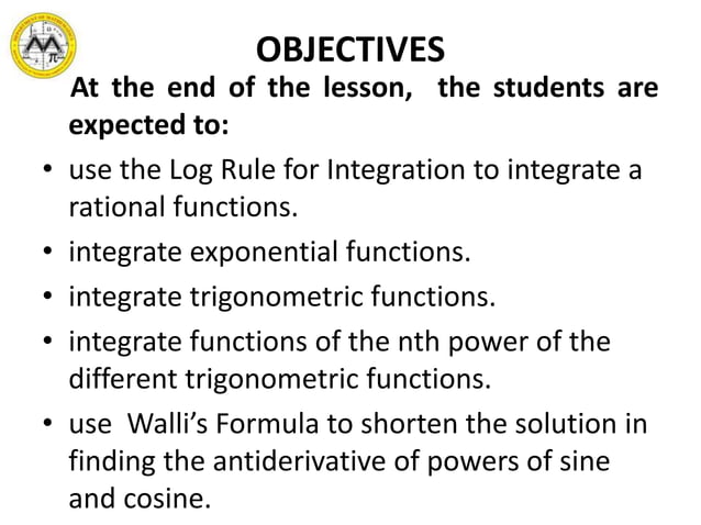Lesson 9 transcendental functions | PPTX | Physics | Science