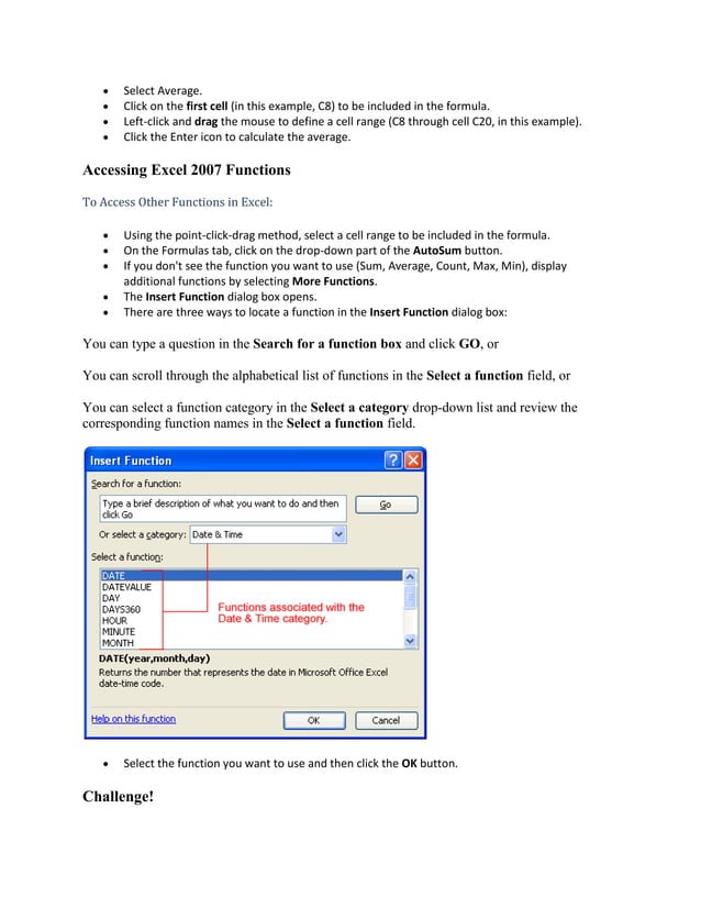 Lesson9 working with basic functions | PDF