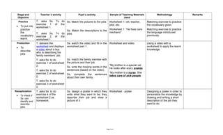 Lesson about jobs | DOC