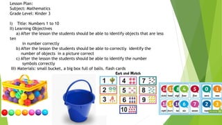 Lesson about numbers 1 to 10 | PPTX