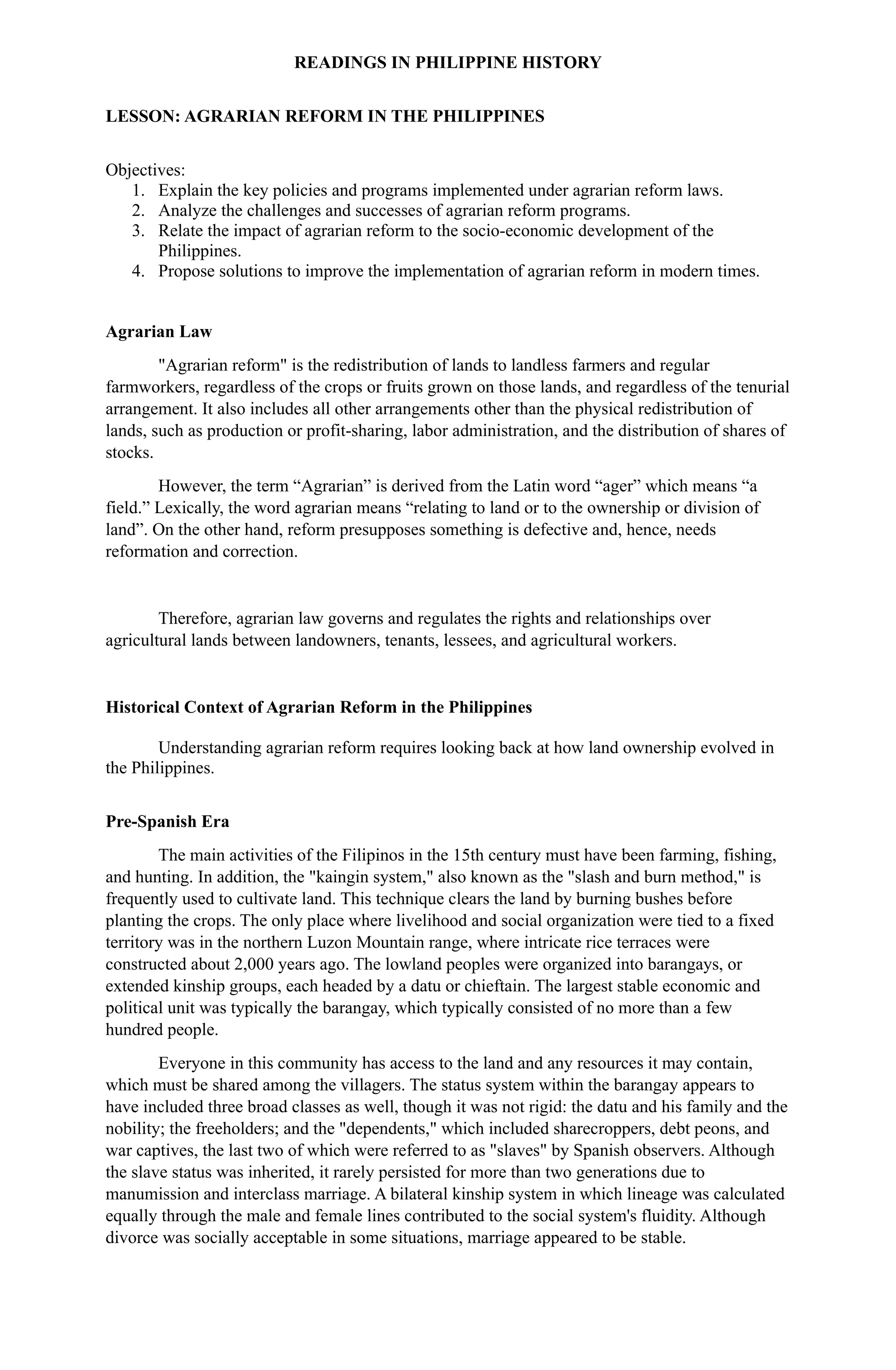 LESSON_AGRARIAN REFORM IN THE PHILIPPINES.docx