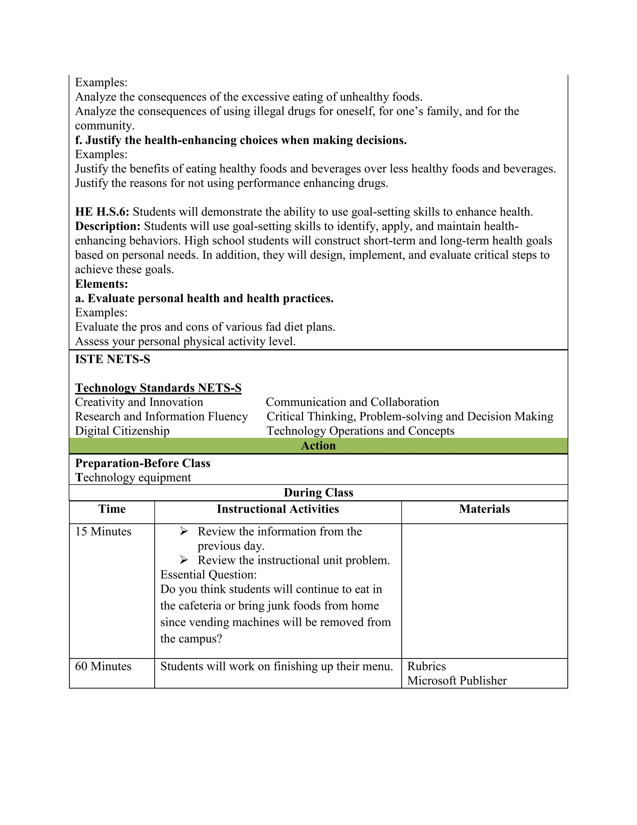Lesson b nutrition | PDF