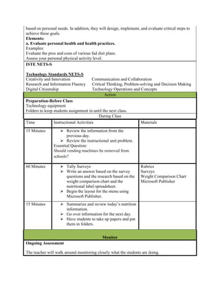 Lesson b nutrition | PDF