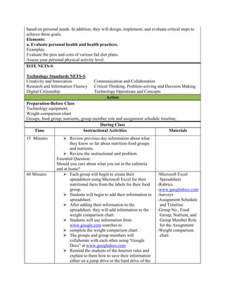 Lesson c nutrition | PDF