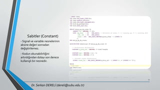 FPGA ve VHDL Ders - 4 | PPTX
